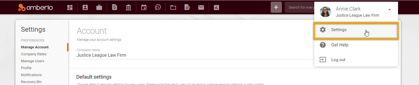 Anatomy of Amberlo Settings