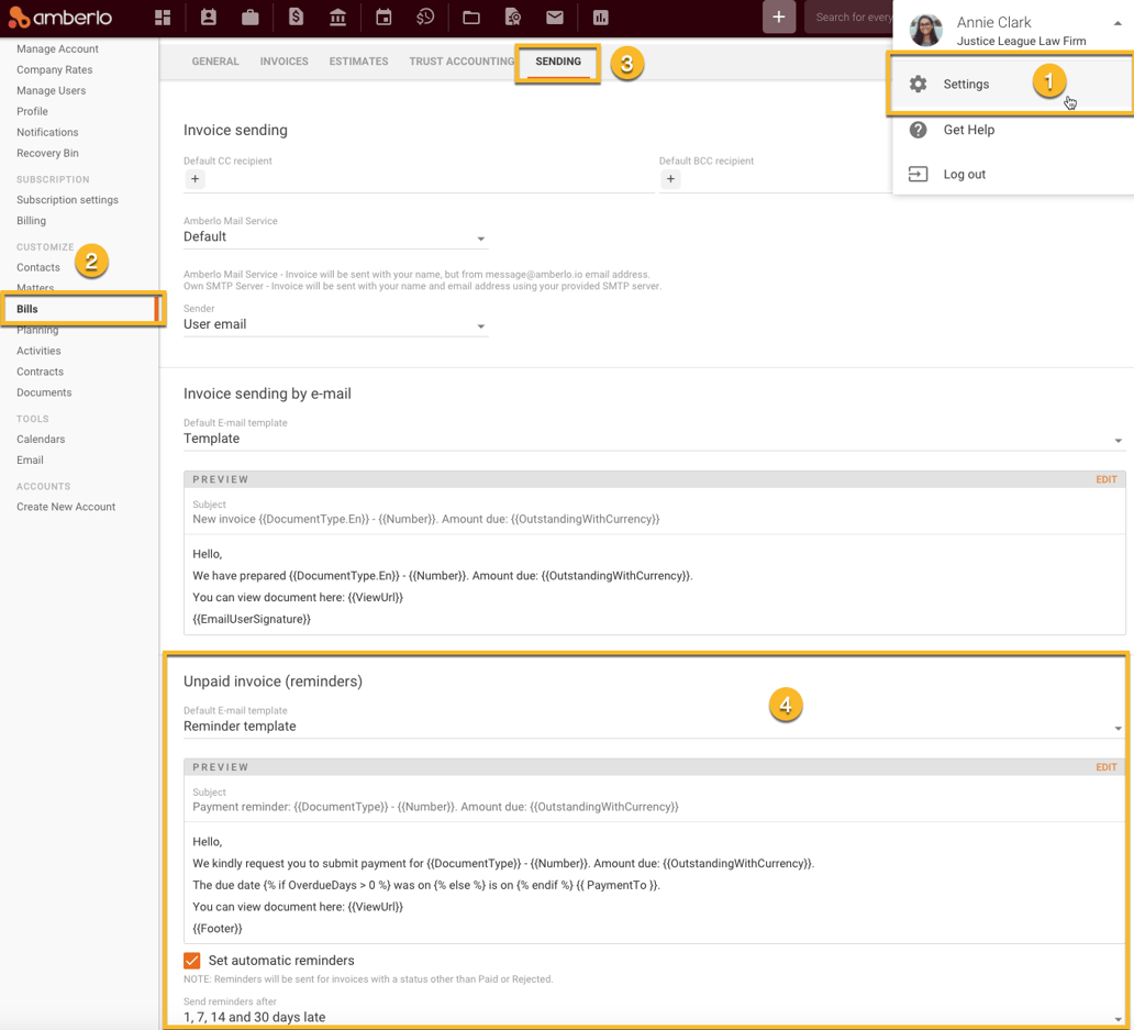 How To Customize Your Email Template For Bills And Reminders?