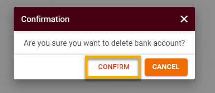 How to Delete Bank Account?
