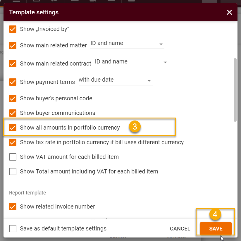 How to display all amounts not only in the Invoice currency but also in ...