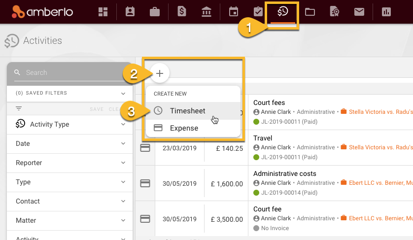 How To Log Time in an Activities?