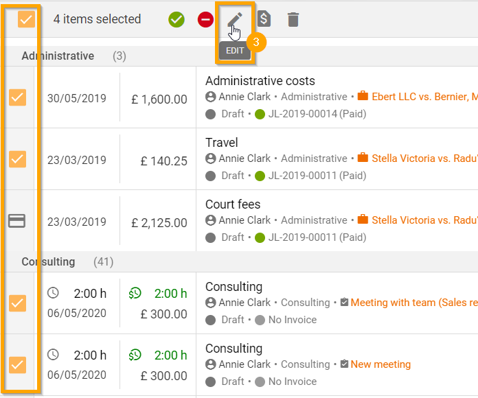 How Do I Bulk Edit Timesheets or Expenses?