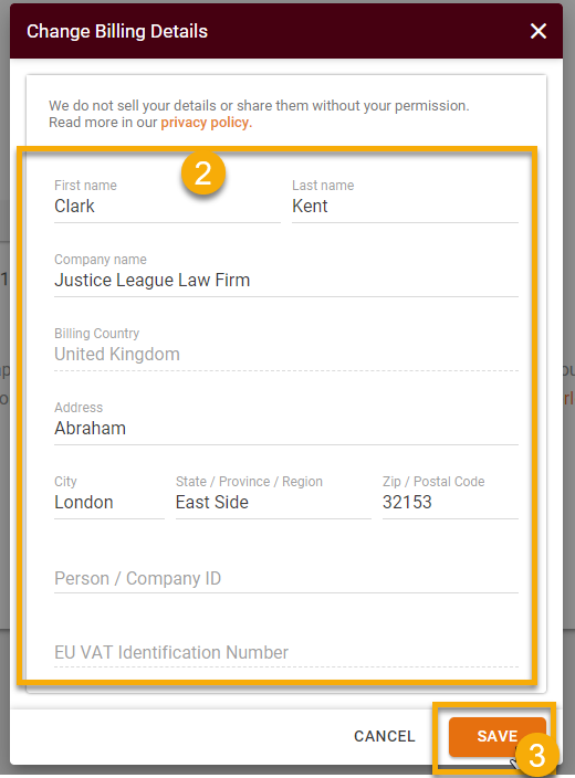 Where Can I Change my Billing Information?