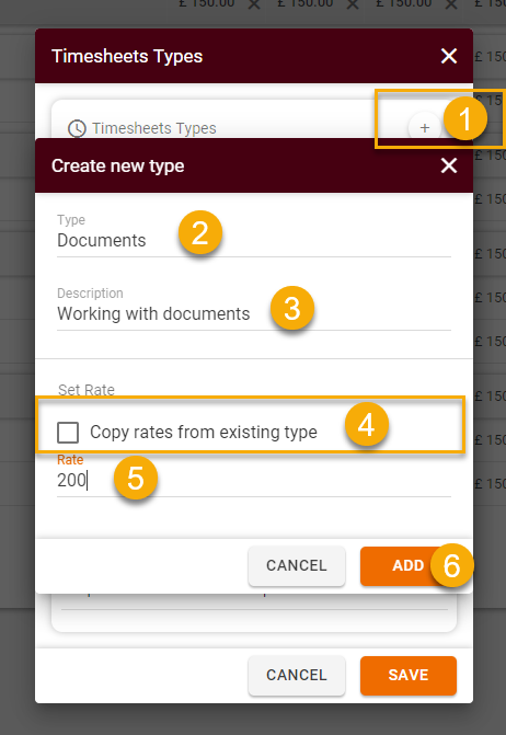 How to Create, Edit or Remove Timesheet Types for Company Rates?