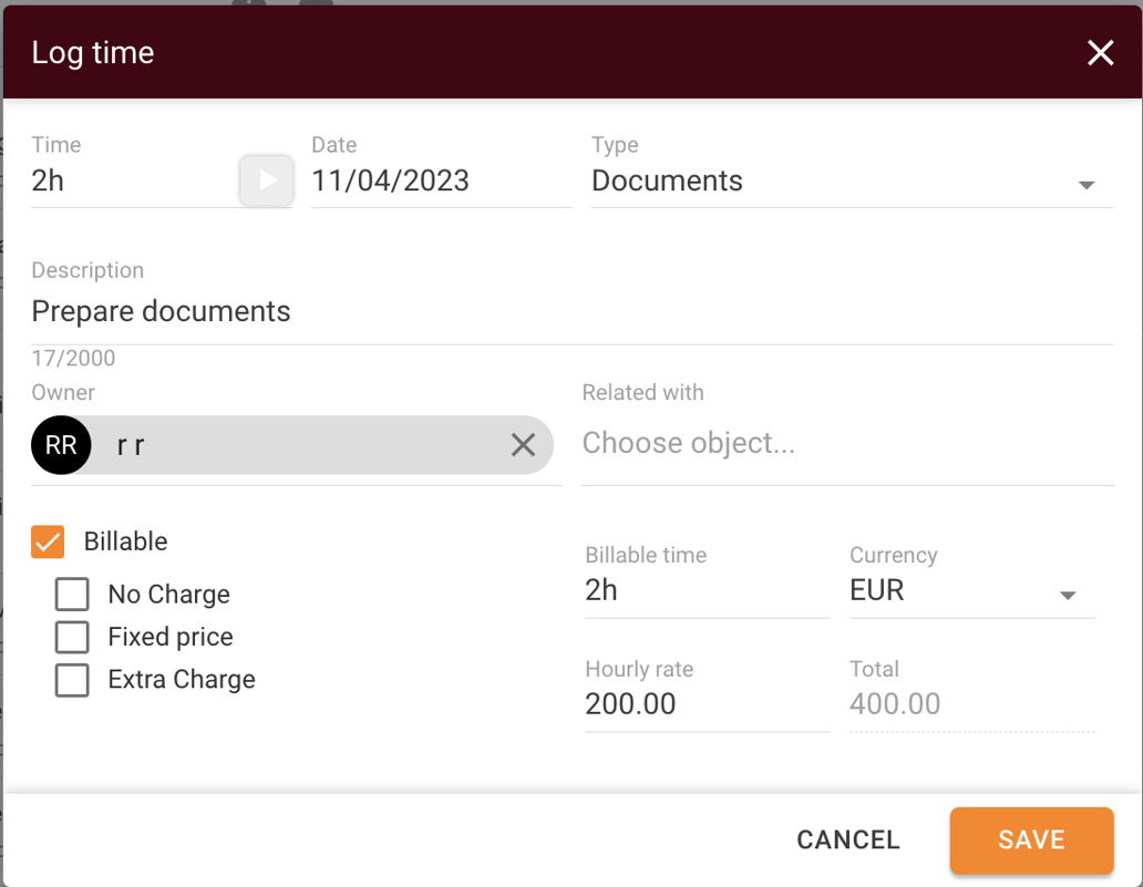 How To Log Time in a Dashboard?
